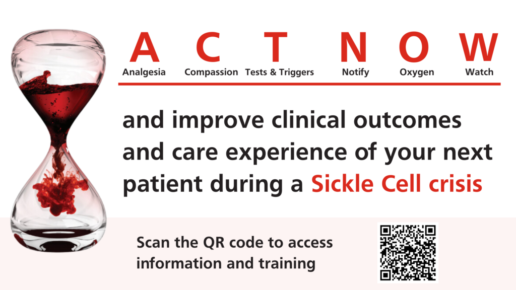 NHS England — London » ACT NOW Sickle Cell Acronym