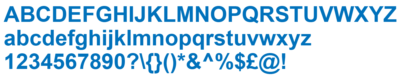 NHS Identity Guidelines | Fonts