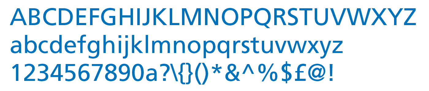NHS Identity Guidelines | Fonts