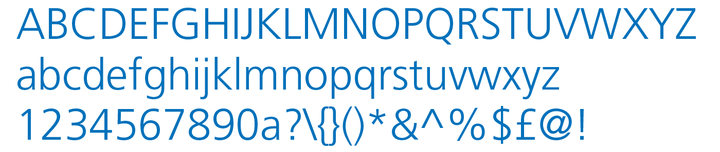 NHS Identity Guidelines | Fonts