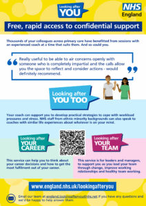 NHS England » ‘Looking after you’ coaching support poster