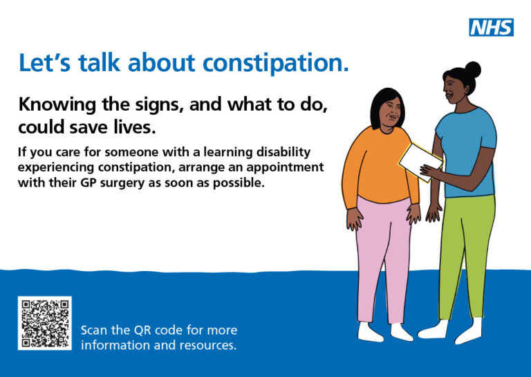 NHS England » Let’s talk about constipation – poster for carers ...